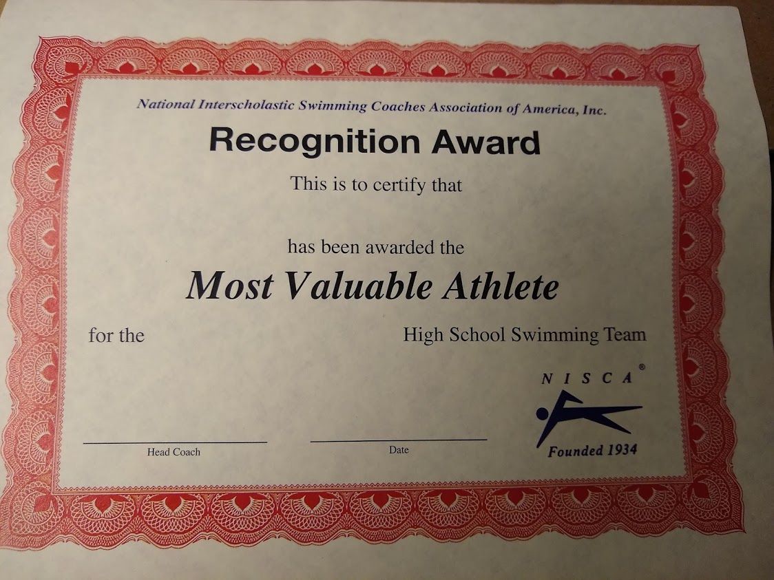 Certificate Bundles: Most Valuable Athlete