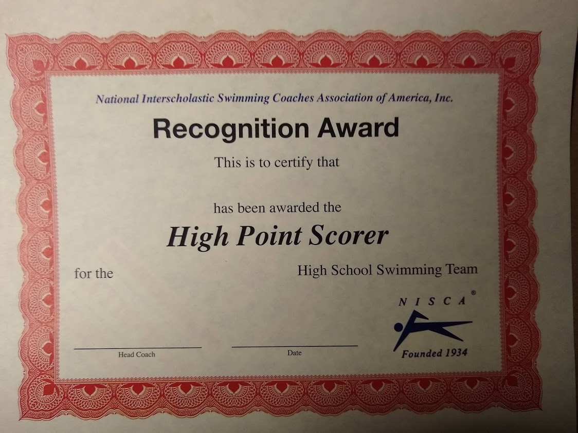 Certificate Bundles: High Point Scorer